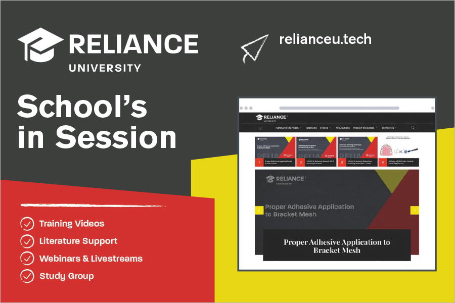 Reliance University, video corsi sui prodotti Reliance Orthodontic